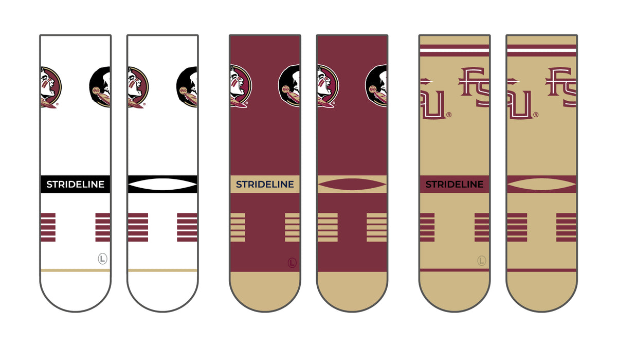 Florida State University | Premium Knit Crew 3 Pack | NCAA 3 Pack G2 ...