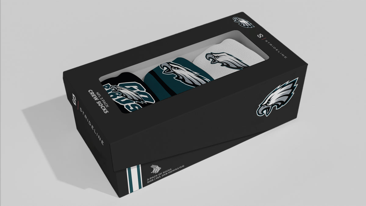 Philadelphia Eagles | Premium Knit Crew | NFL 3 Pack Box | N02413377ML ...