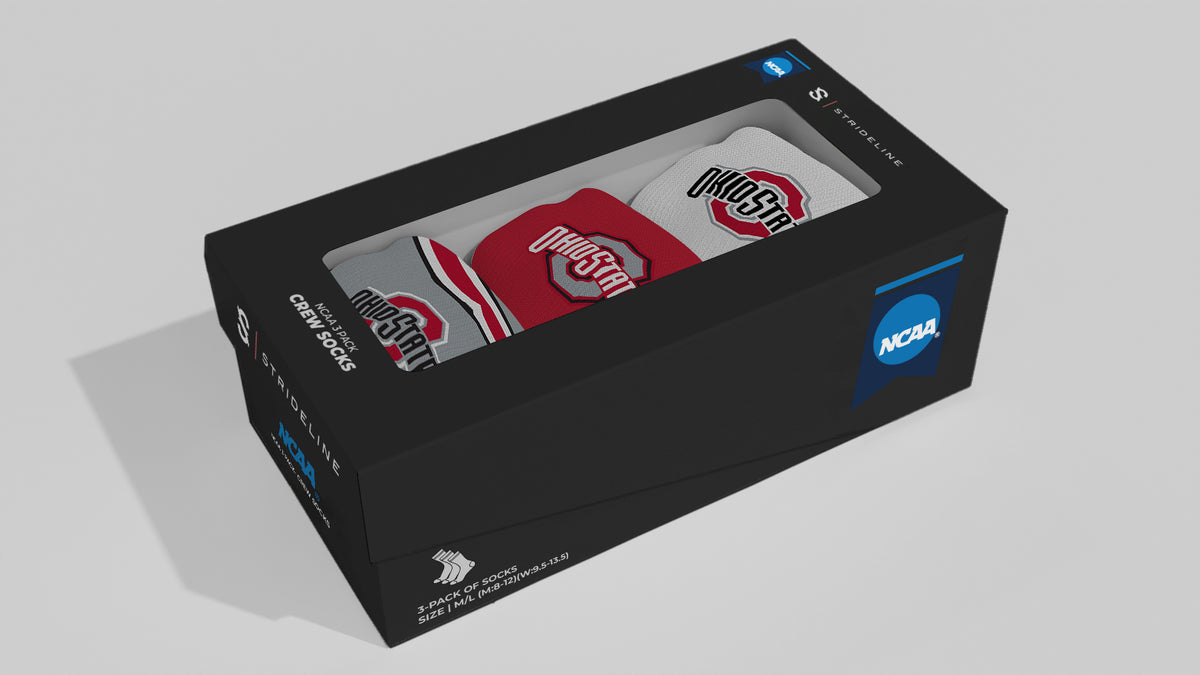The Ohio State University | Premium Knit Crew 3 Pack | NCAA 3 Pack G2 ...