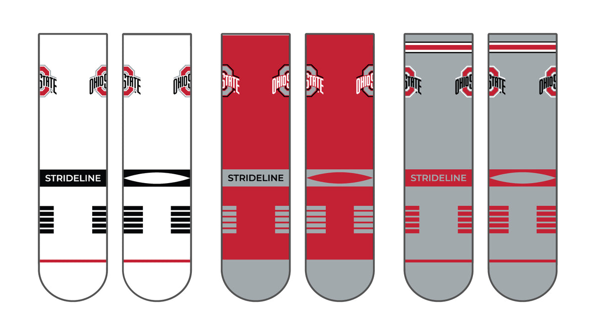 The Ohio State University | Premium Knit Crew 3 Pack | NCAA 3 Pack G2 ...