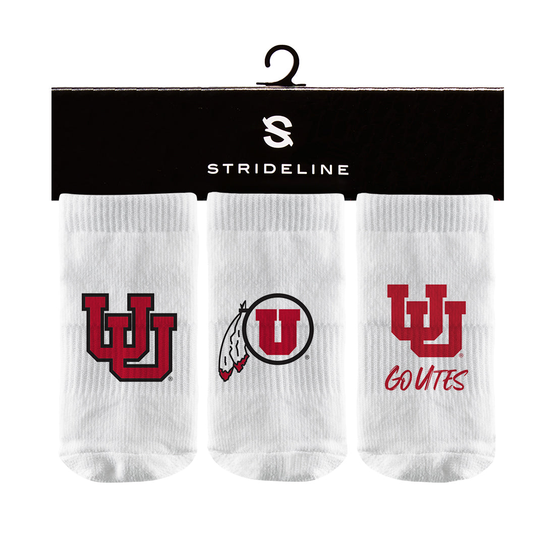 University of Utah | Baby Socks 3 Pack | Primary Logo | N02543150B01 ...