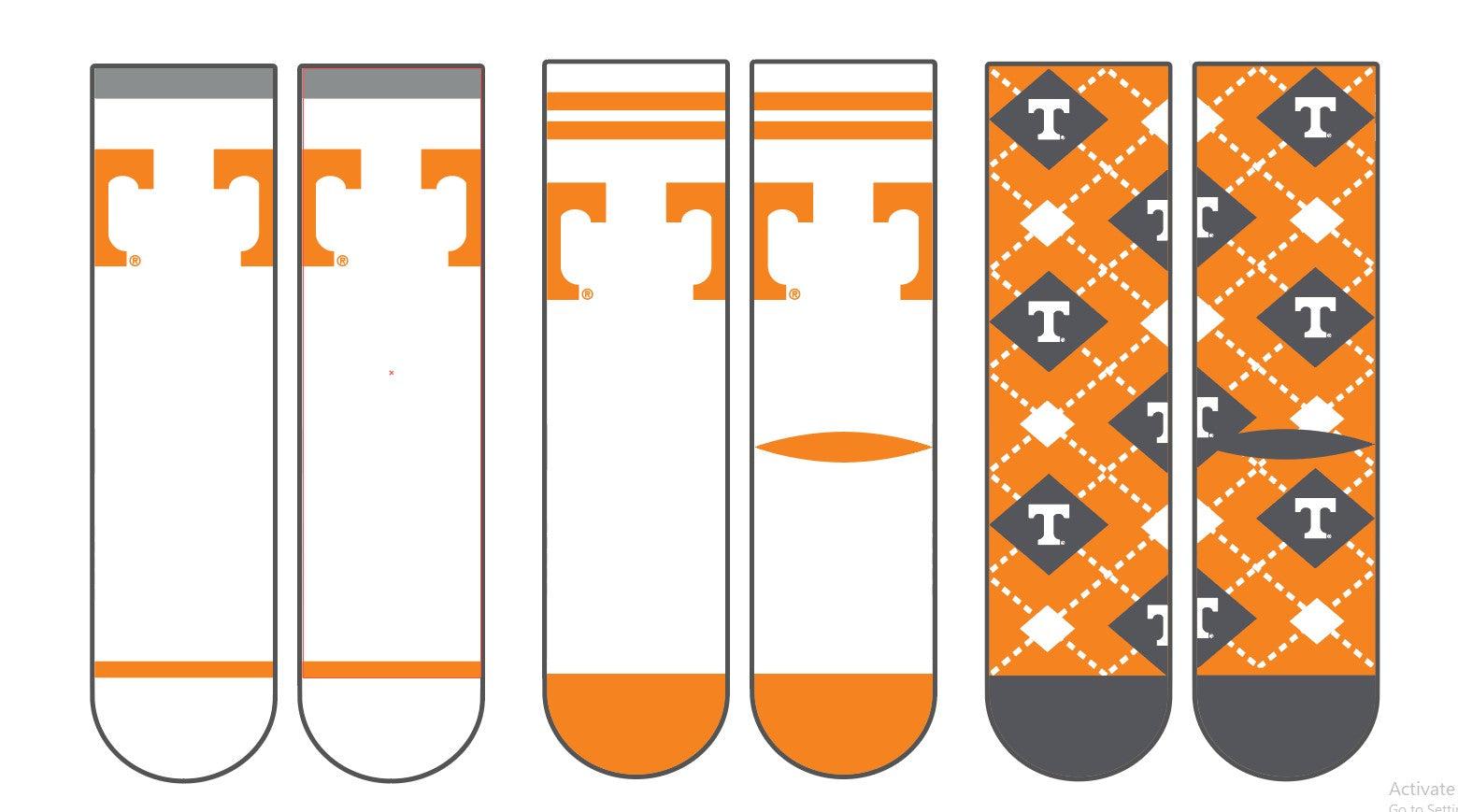University of Tennessee | Economy Knit Crew | NCAA 3 Pack | N02317697ML ...