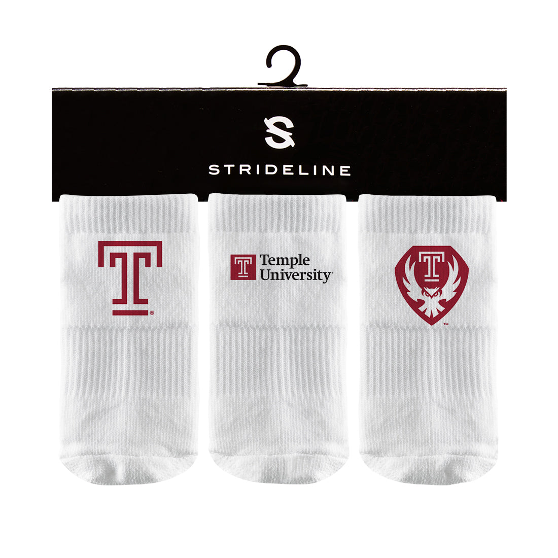 Temple University | Baby Socks 3 Pack | Primary Logo | N01195807B01 ...